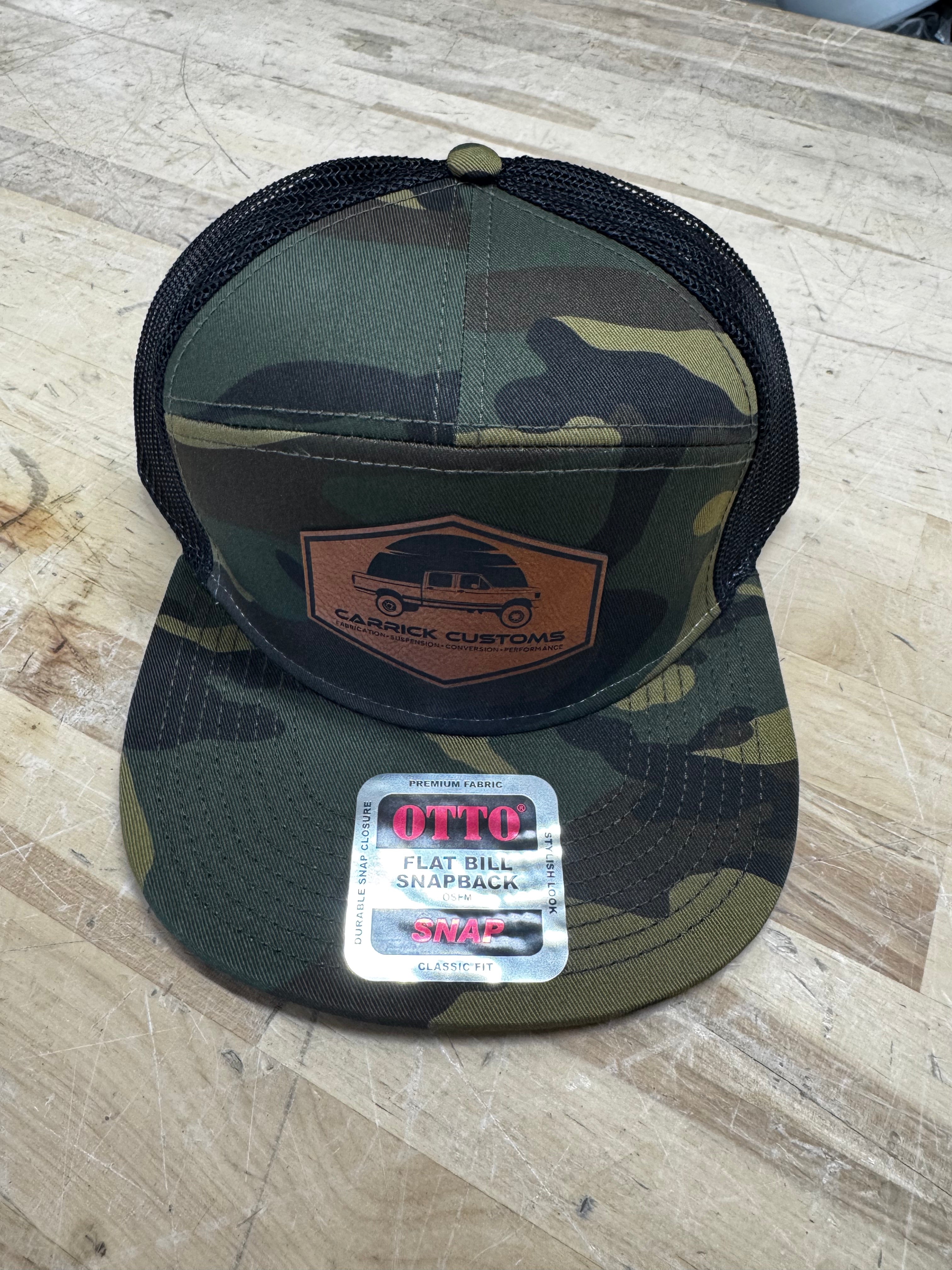 Camo Flat Bill OTTO- ON SALE – Carrick Customs